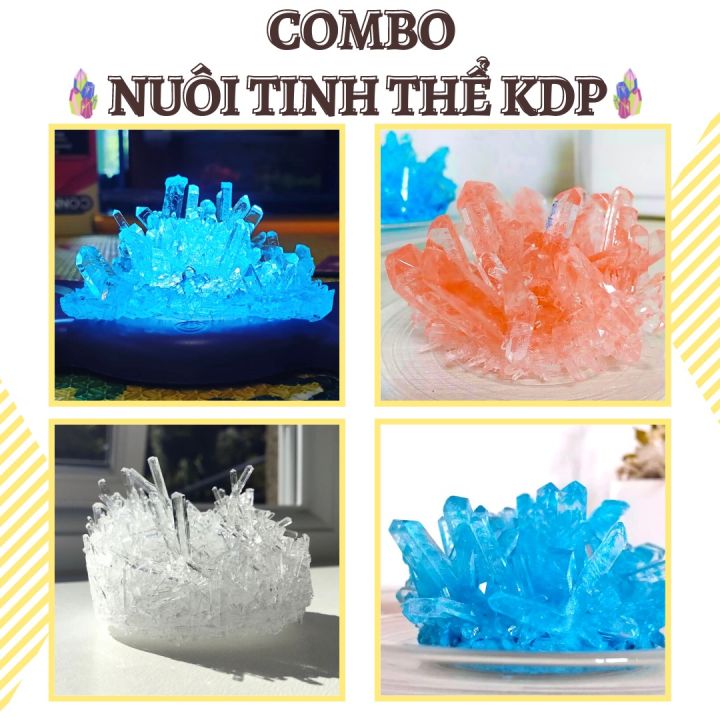 KDP - 250g - COMBO nuôi tinh thể HOA KH2PO4 kèm hướng dẫn l ...