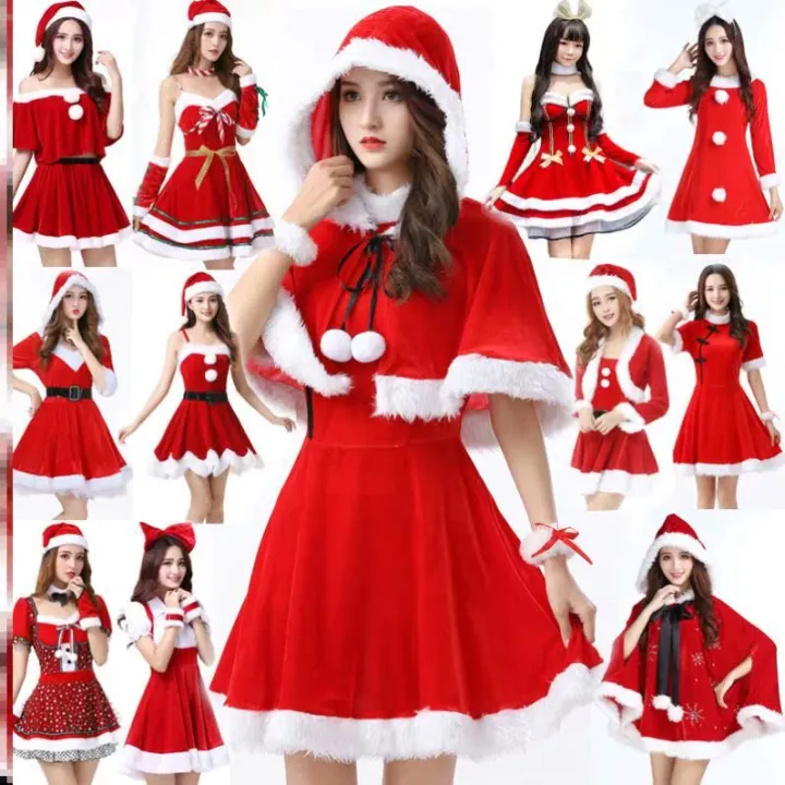 Santa Claus clothes, nightclub costumes, Christmas costumes, skirts ...
