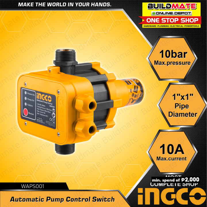INGCO Automatic Pump Control Switch WAPS001 BUILDMATE - IPT | Lazada PH