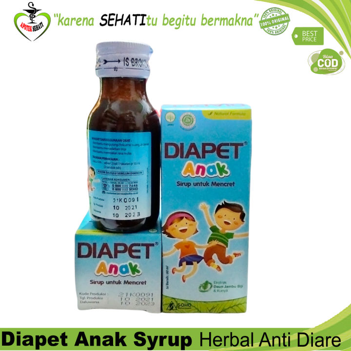 DIAPET SYRUP ANAK - OBAT DIARE ANAK | Lazada Indonesia