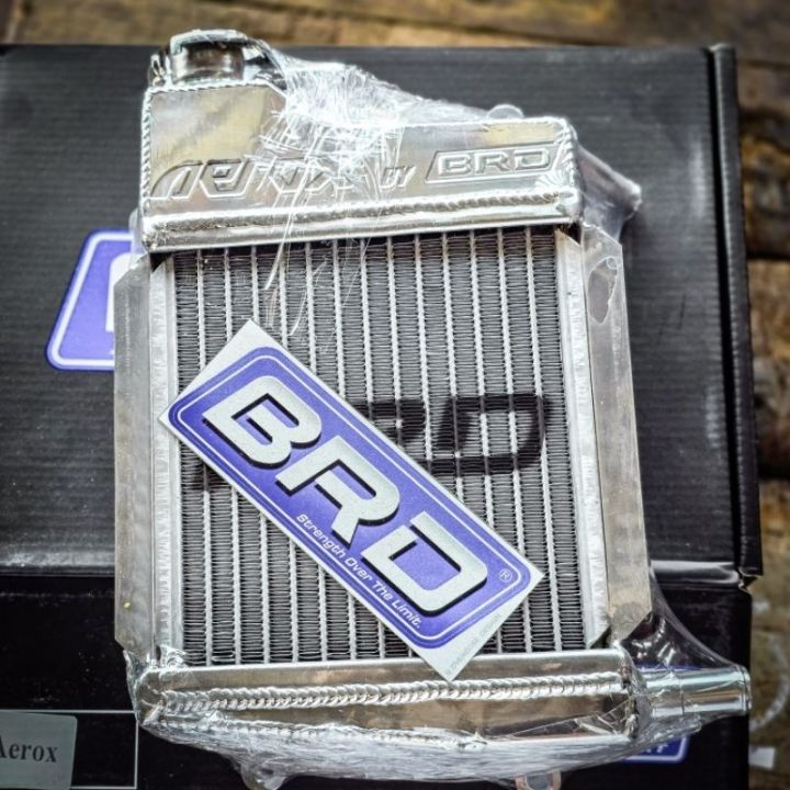 【Free shipping】️ NO CAP ‼️ BRD 2 Row Aluminum Radiator (AEROX/NMAX V1 ...