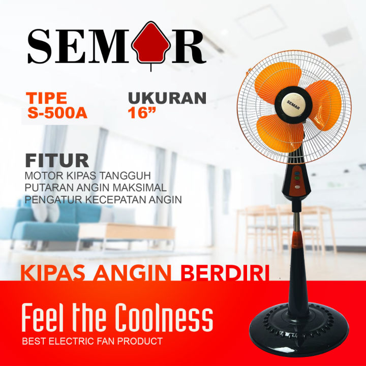 Kipas Angin berdiri (stand fan)16 inci SEMAR | Lazada Indonesia