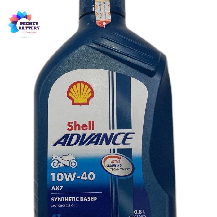 Oli Mesin Motor 4 T/ Matic Shell Advance 10W-40 AX7 Syntetic 0,8L ...