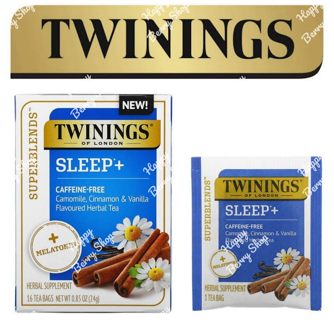 ⭐ Twinings ⭐Superblends Sleep+Melatonin Herbal Tea ชาทไวนิงส์ ไม่มี ...