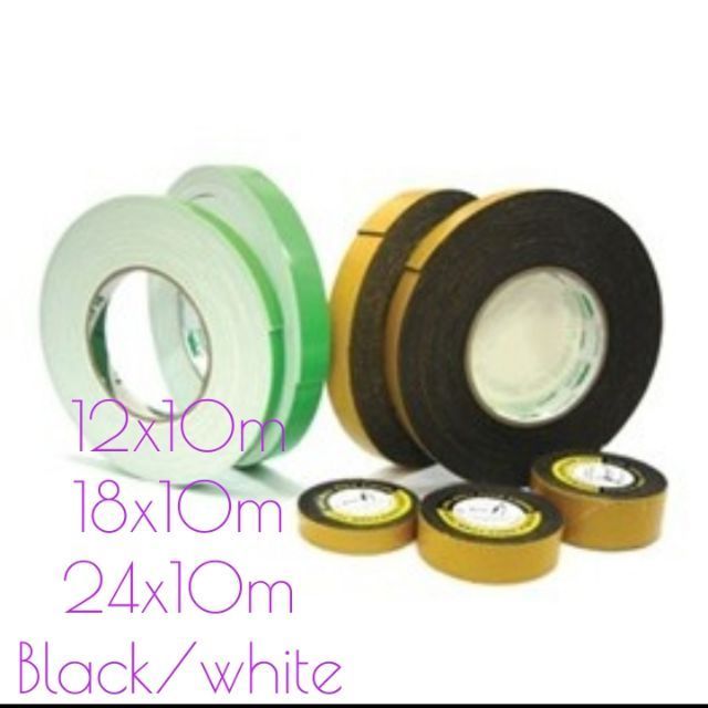 Double Sided Foam Tape ( EVA ) 12mm / 18mm / 24mm x 10m | Lazada