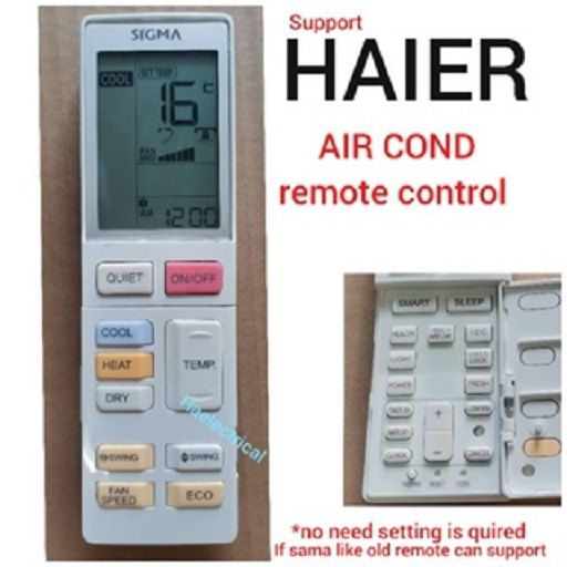 HAIER AIR COND REMOTE CONTROL | Lazada