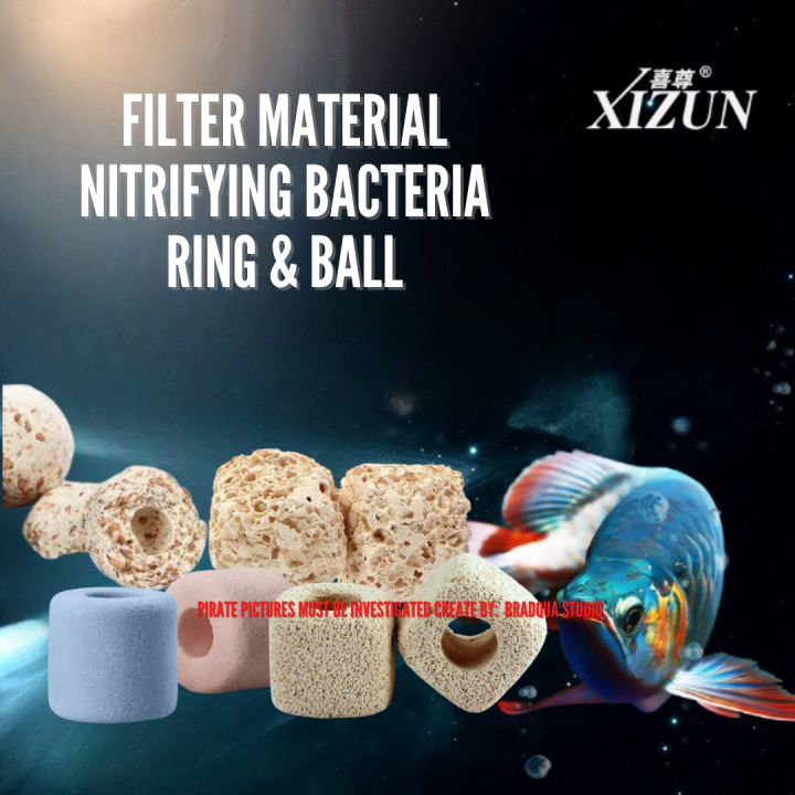 XIZUN Premium Fish Tank Filter Material Nitrifying Bacteria Ring & Ball 100g/ 300g | Lazada