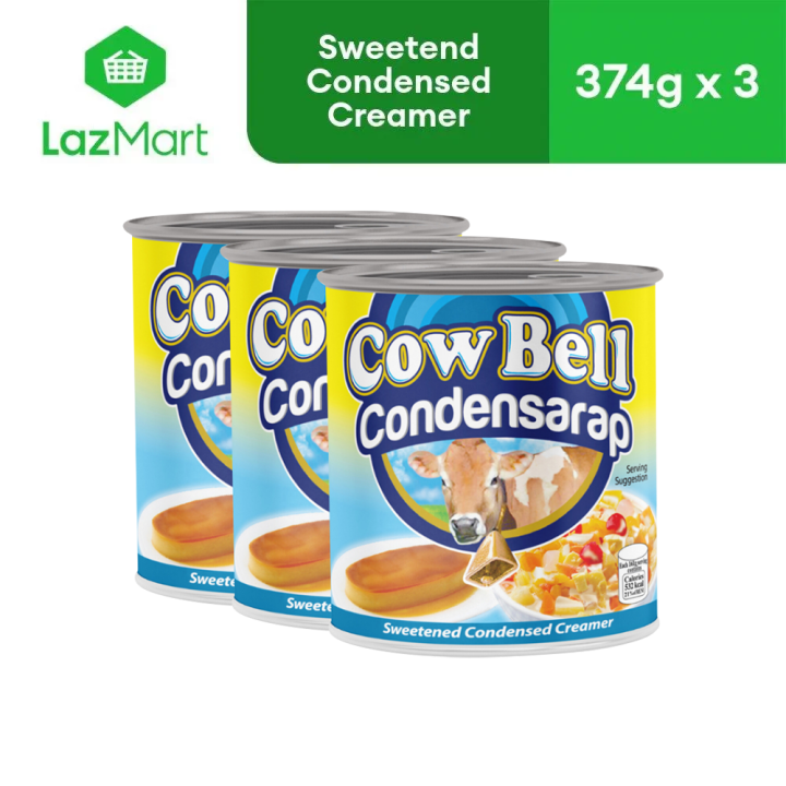 Cow Bell Condensarap Condensed Creamer 374g - Pack of 3 | Lazada PH