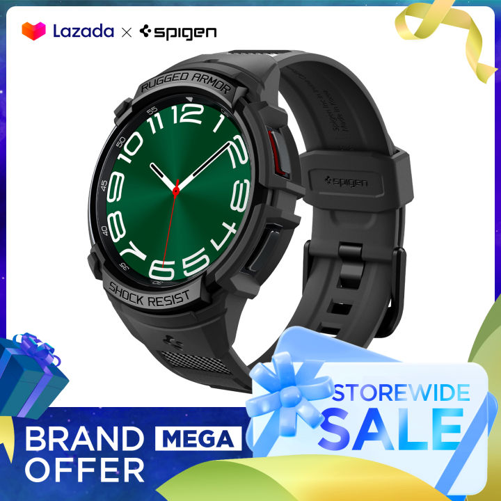 SPIGEN Case & Strap for Galaxy Watch 6 / 6 Classic [Rugged Armor Pro ...