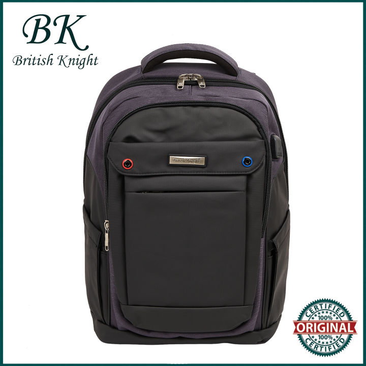 British Knight B21CT7284 CRB Blue Corporate Bag Laptop Backpack with ...