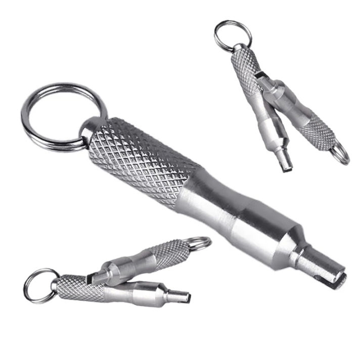 Valve core wrench keychain car bicycle tire valve air conditioner ...