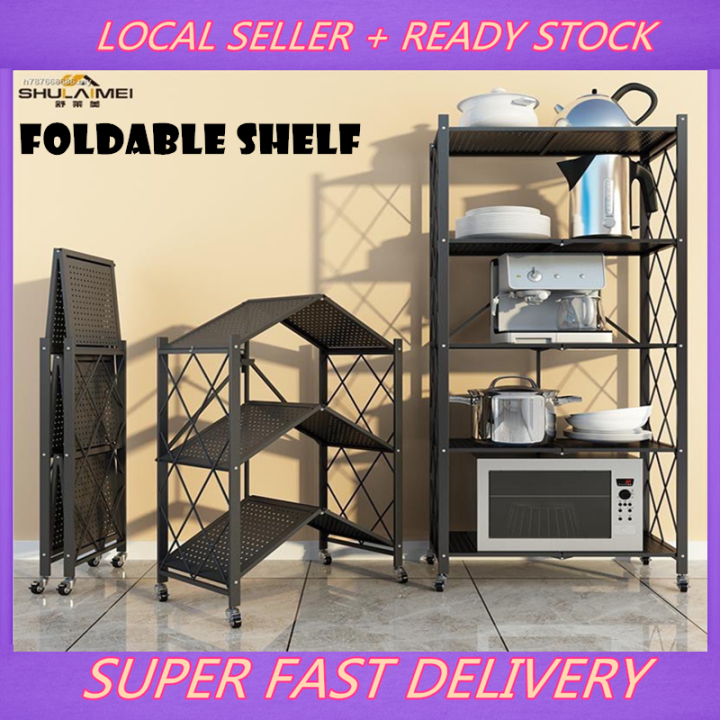 3Tier/4Tier/5Tier Multipurpose Multilayer Folding Rack / Heavy Duty ...