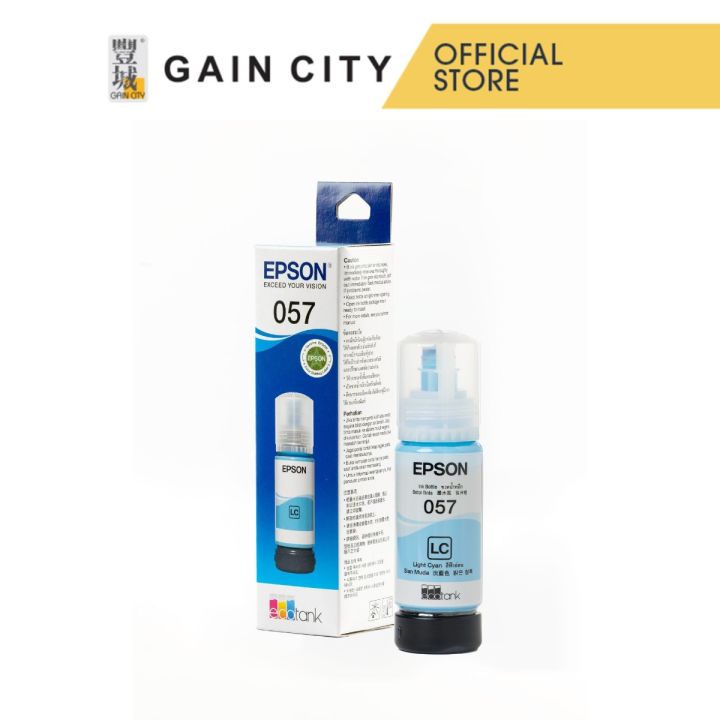 EPSON 057 C13T09D500 LIGHT CYAN BOTTLE INK FOR MODEL L8050 / L18050 ...