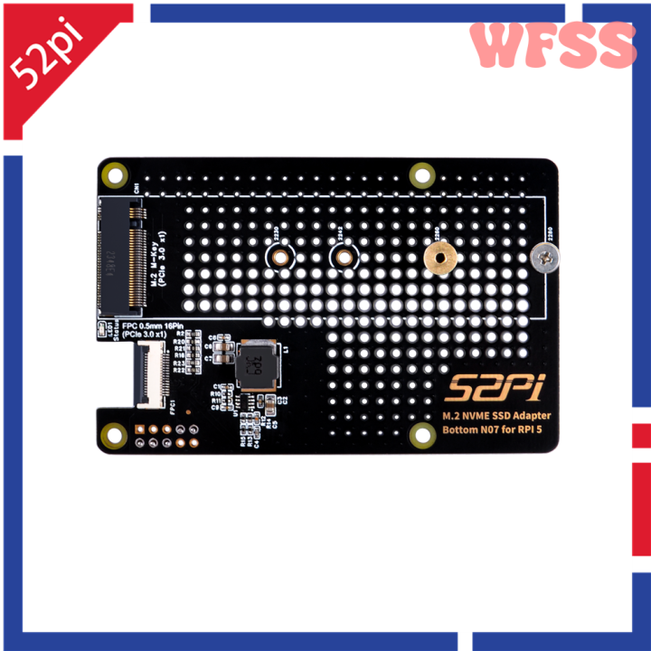 [WFSS] 52Pi Raspberry Pi 5 N07 Series M.2 2280 PCIe to NVMe Bottom For ...