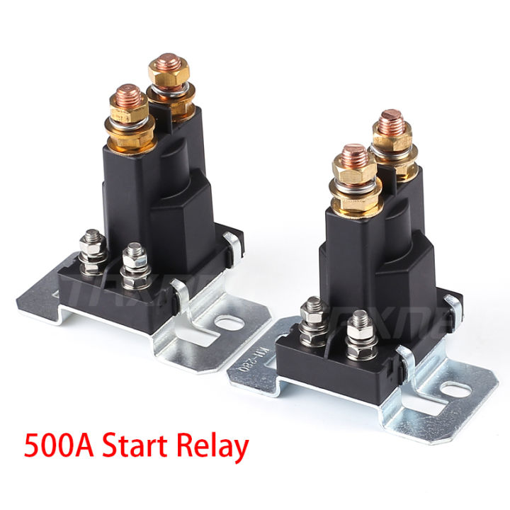 High Current Relay 500A 12V/24V Dual Battery Start relay Large Current Car Power Switch,Starting ...