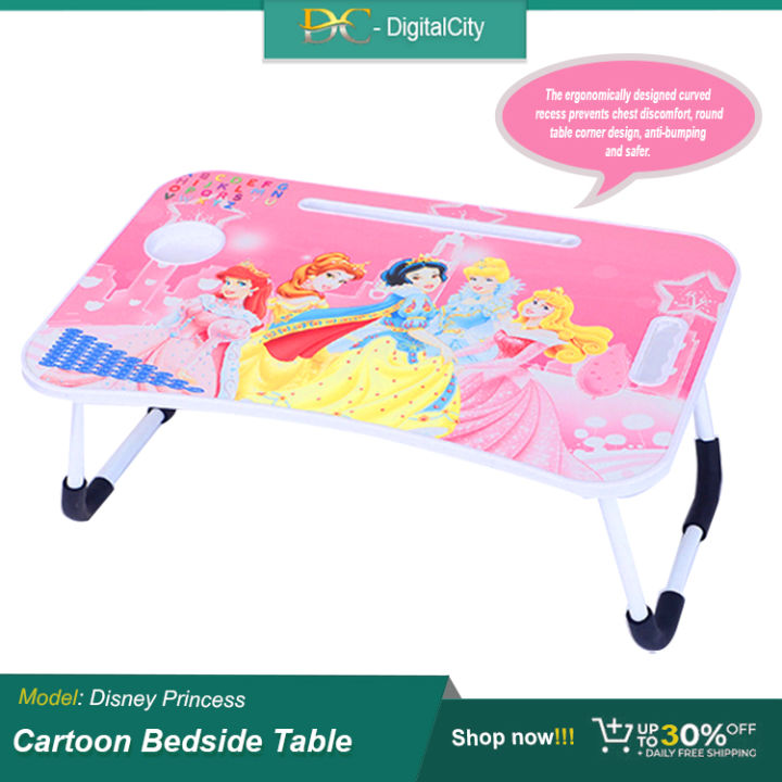 DC l Foldable Cartoon Character Computer Study Bedside Table with Cup ...