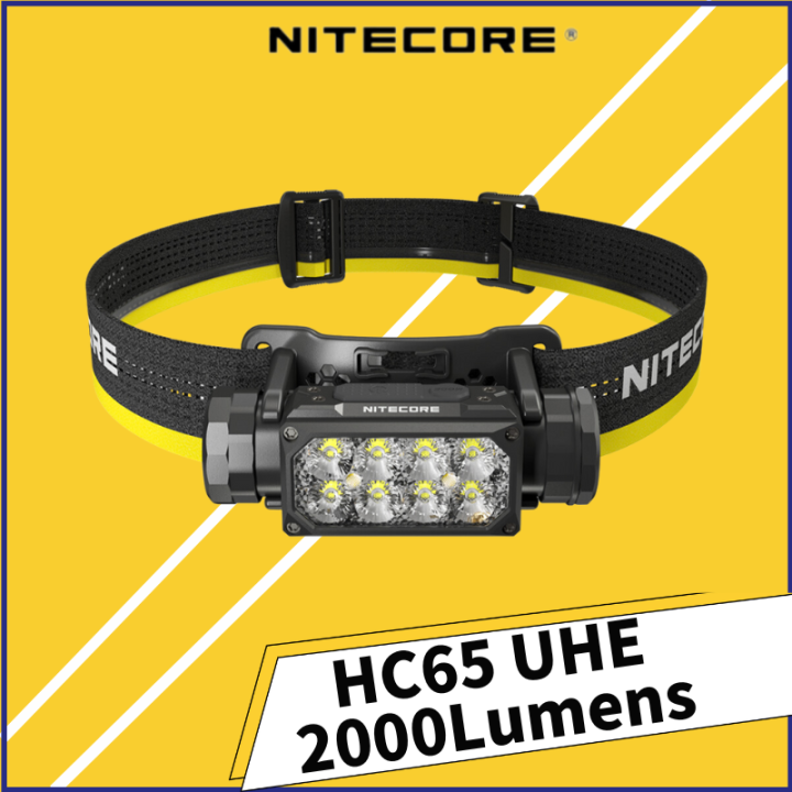Nitecore HC65 UHE 2000 Lumen Heavy Duty Metal Headlamp, USB-C ...