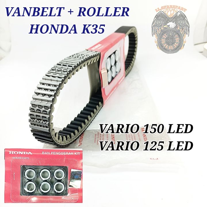 VANBELT V-BELT PLUS ROLLER ASSY HONDA K35 VARIO 125 LED VARIO 150 LED ...