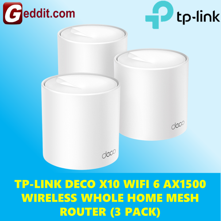 TP-LINK DECO X10 WIFI 6 AX1500 WIRELESS WHOLE HOME MESH ROUTER ...