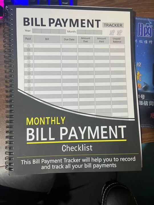 #Monthly Bill Payment Checklist Monthly Bill Schedule of Payment ...
