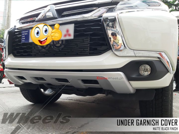 Montero Sport 2016-2019 Silver Front and Rear Bumper Diffuser Kit ...