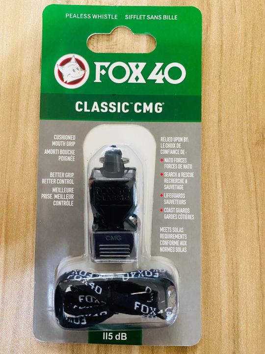 Fox40 Classic Eclipse Finger Grip Pealess Official Whistle Random 2 Pcs ...