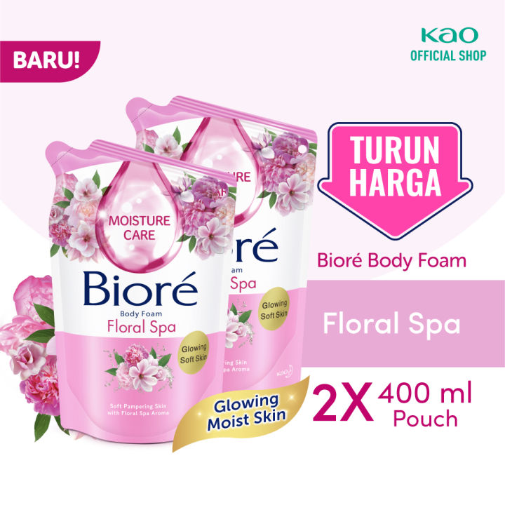 Biore Beauty Body Foam Floral Spa 400ml x2 | Lazada Indonesia