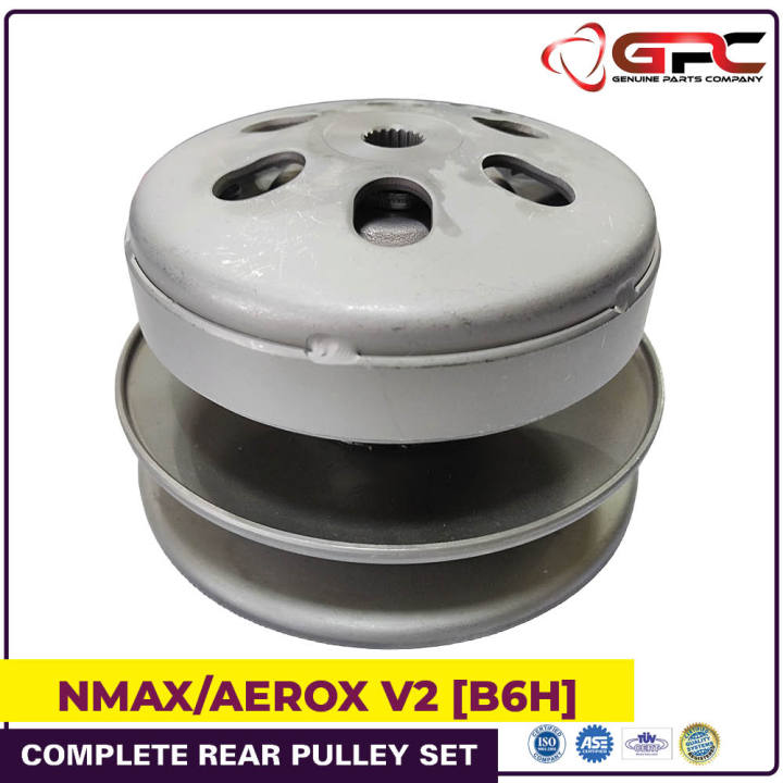 GPC Yamaha NMAX 155 V2 / AEROX 155 V2 Complete CVT Rear Pulley Clutch Assy w/ Housing & Torque ...
