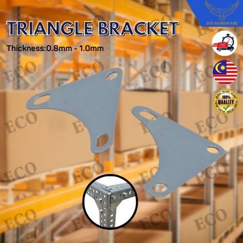 【Eco Hardware & Necessary】Thick Slotted Angle Triangle Bracket/Corner ...