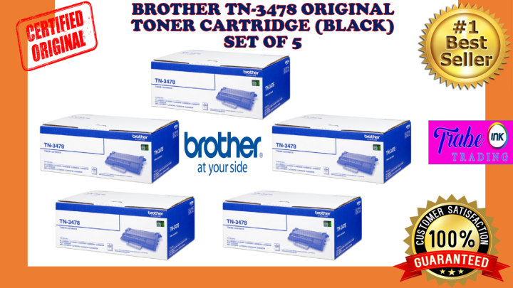 BROTHER TN-3478 ORIGINAL TONER CATRIDGE (BLACK) SET OF 5 | Lazada PH