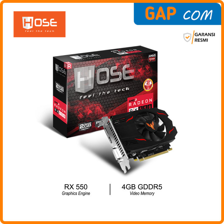 VGA Hose AMD Radeon RX 550 2GB/4GB GDDR5 128Bit - VGA RX550 | Lazada ...