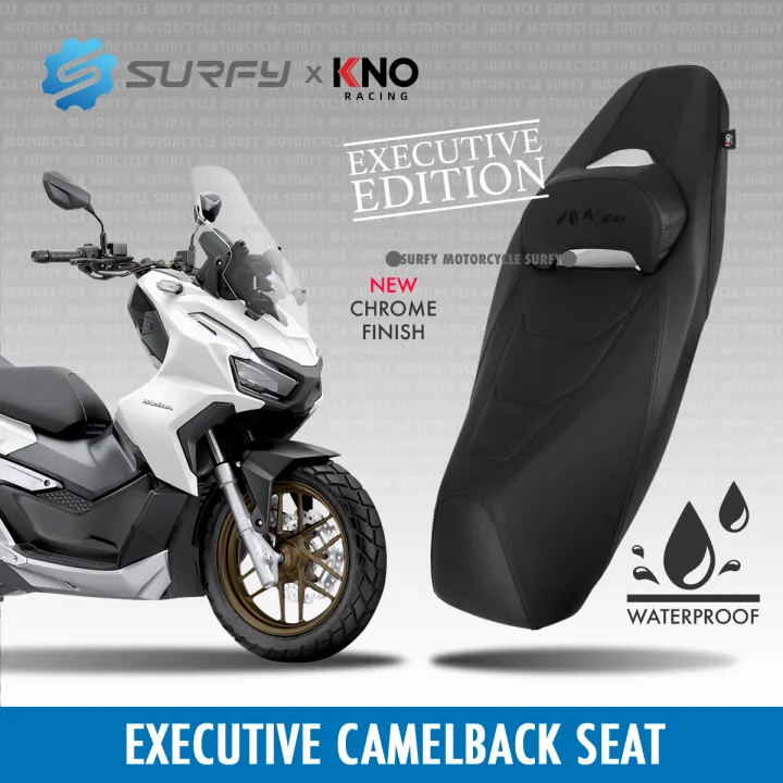 KNO ADV 160 Executive Camel Back Seat Suede And Leather With Chrome ...