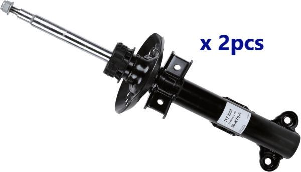 1 Pair (Left + Right) FRONT Shock Absorber for Mercedes Benz E-Class ...