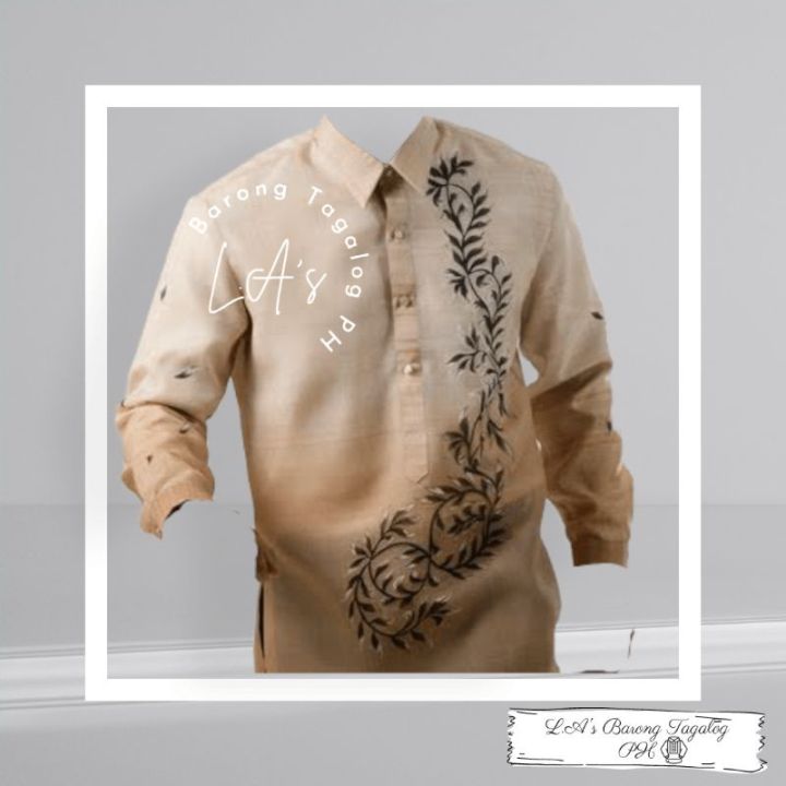 Barong Tagalog Monochromatic Hand painted design (Best Seller) | Lazada PH