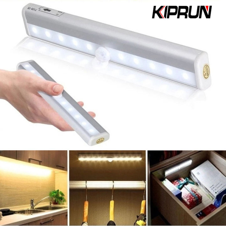 KIPRUN PIR LED Motion Sensor Light, Cupboard Wardrobe Bed Lamp LED ...
