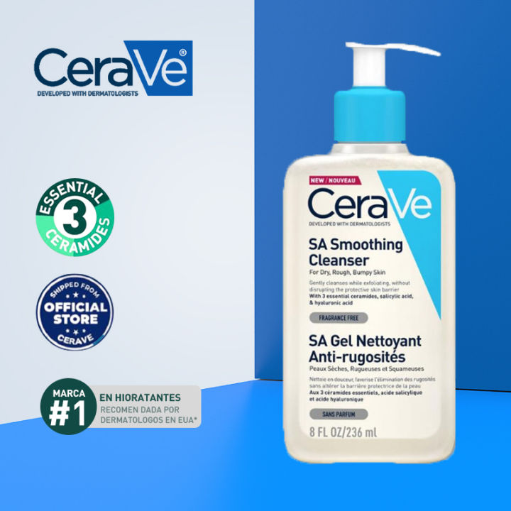 Cerave SA Smoothing236ML Cleanser For Dry, Rough, Bumpy Skin | Lazada PH