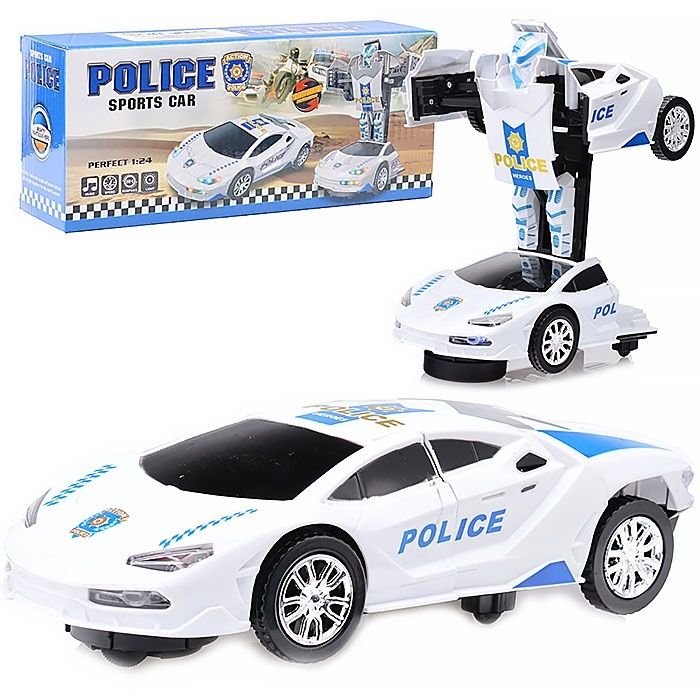 Transforming POLICE SPORTS Robot car (9904-1) | Lazada