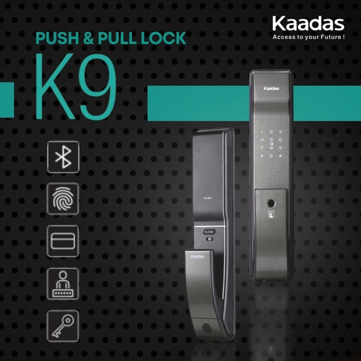 KAADAS Push & Pull Lock K9W (WIFI) - Germany Brand 2 Years warranty | Lazada
