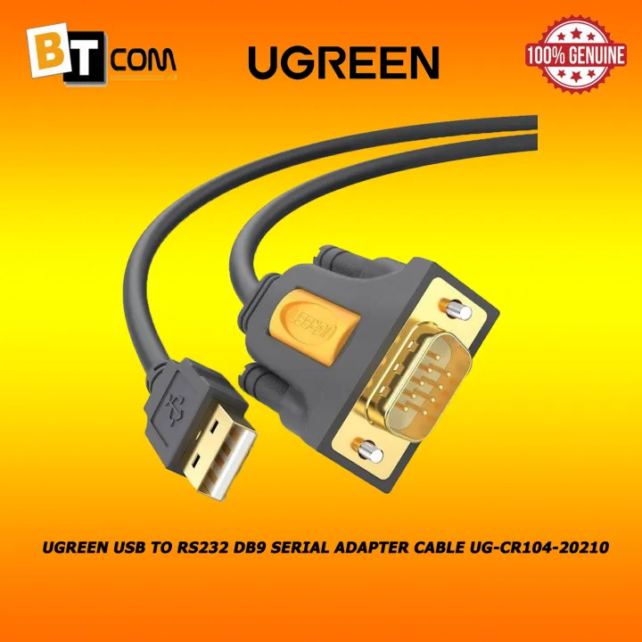 UGREEN USB TO RS232 DB9 SERIAL ADAPTER CABLE UG-CR104-20210 | Lazada