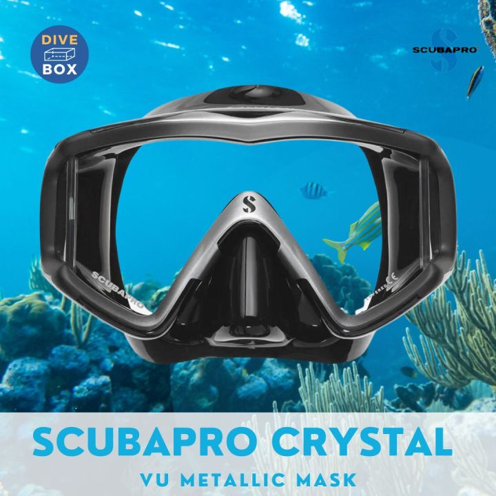 Scubapro Crystal Vu Metallic Mask หน้าการดำน้ำ สคูบ้าโปรคริสตัล ...