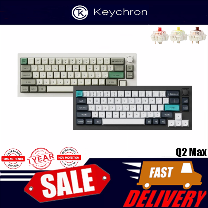 Keychron Q2 Max QMK/VIA Wireless Custom Game Mechanical Keyboard | Lazada