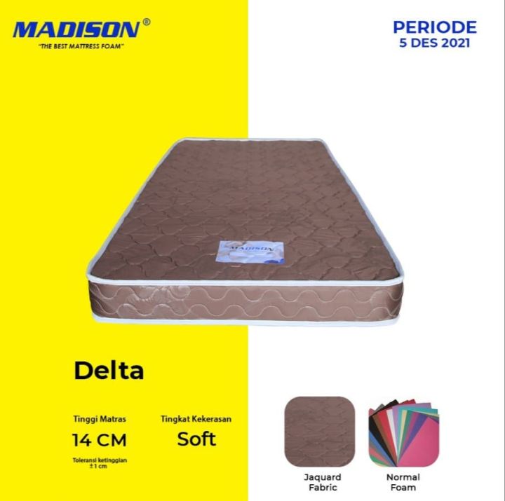 Kasur Busa - Tilam Busa Tebal 14cm - Matras Madison Delta | Lazada ...
