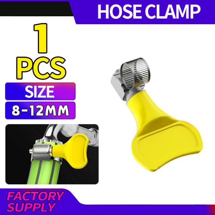 8-38mm Stainless Hose Clamp Steel Metal Line Clip Pipe Faucet Clamp ...