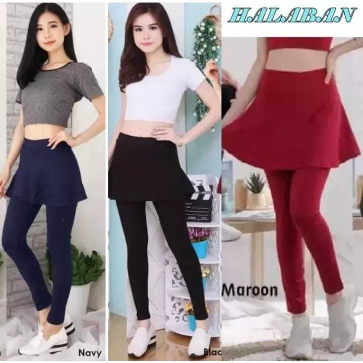 Leging rok olahraga wanita skirt sport senam olahraga | Lazada Indonesia