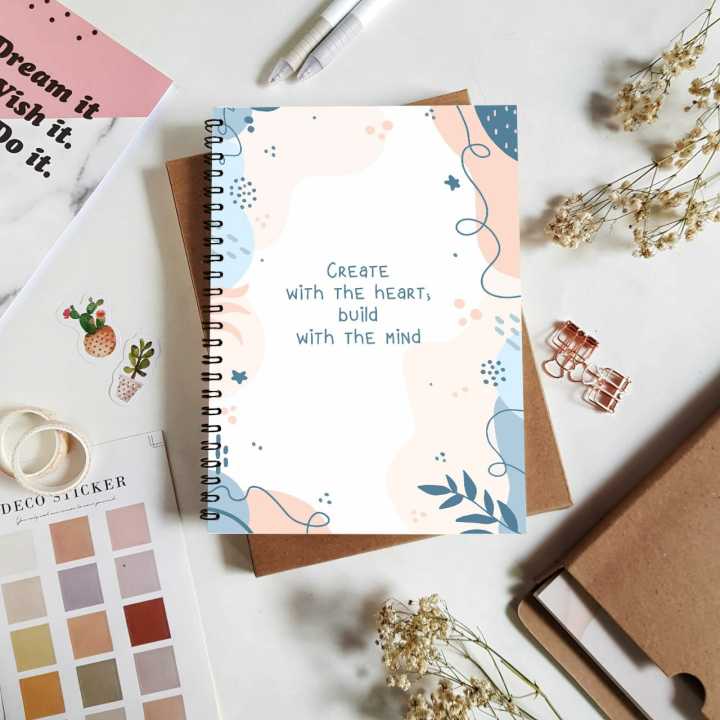 BUKU CATATAN NOTEBOOK A5 MOTIF GARIS DOT LINE POLOS VOVER KEREN MURAH ...