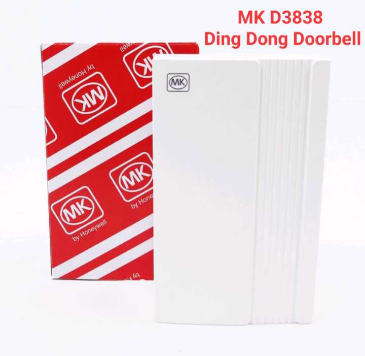 MK D3838 Mechanical Ding Dong Doorbell [SIRIM] (White) | Lazada