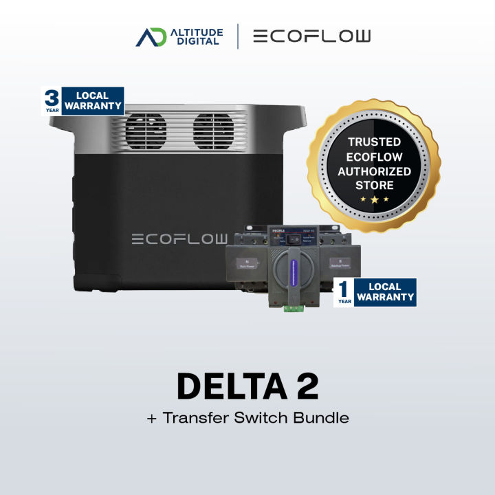 Ecoflow Delta 2 Portable Power Station Transfer Switch Lazada Ph