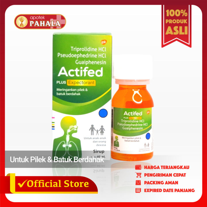 Actifed Syrup Hijau 60 ml | Lazada Indonesia