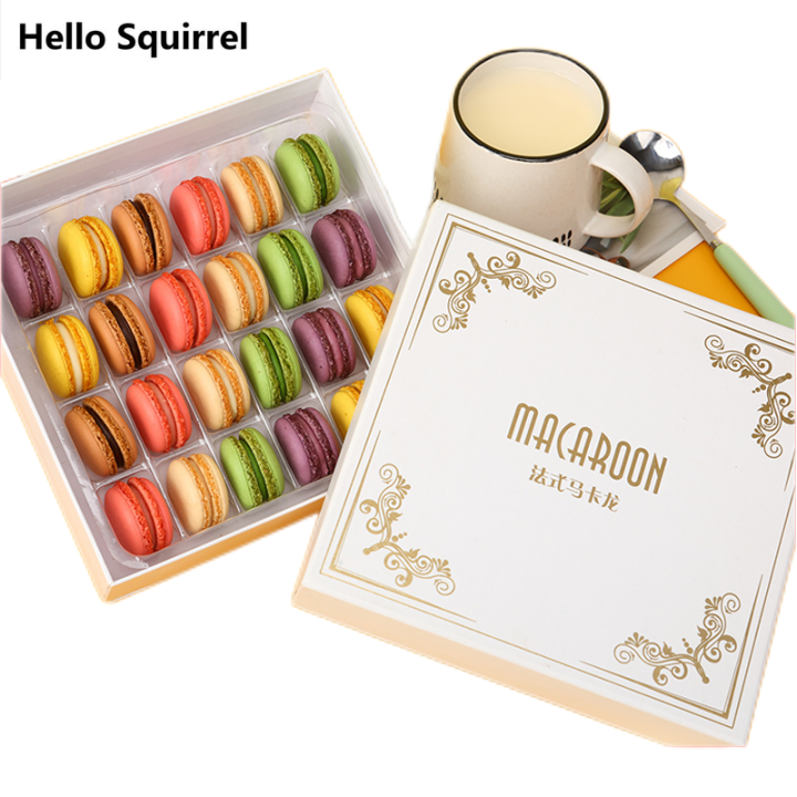 法式马卡龙 French macaron dessert authentic gift box western pastry 24枚 ...