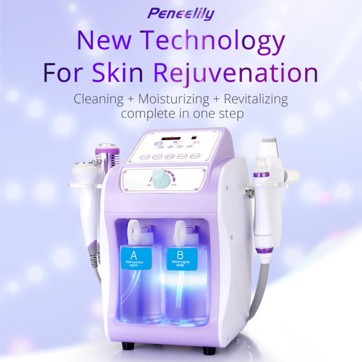 Peneelily 6 in 1 Hydro Ultrasonic Skin Scrubber Blackhead Removal ...